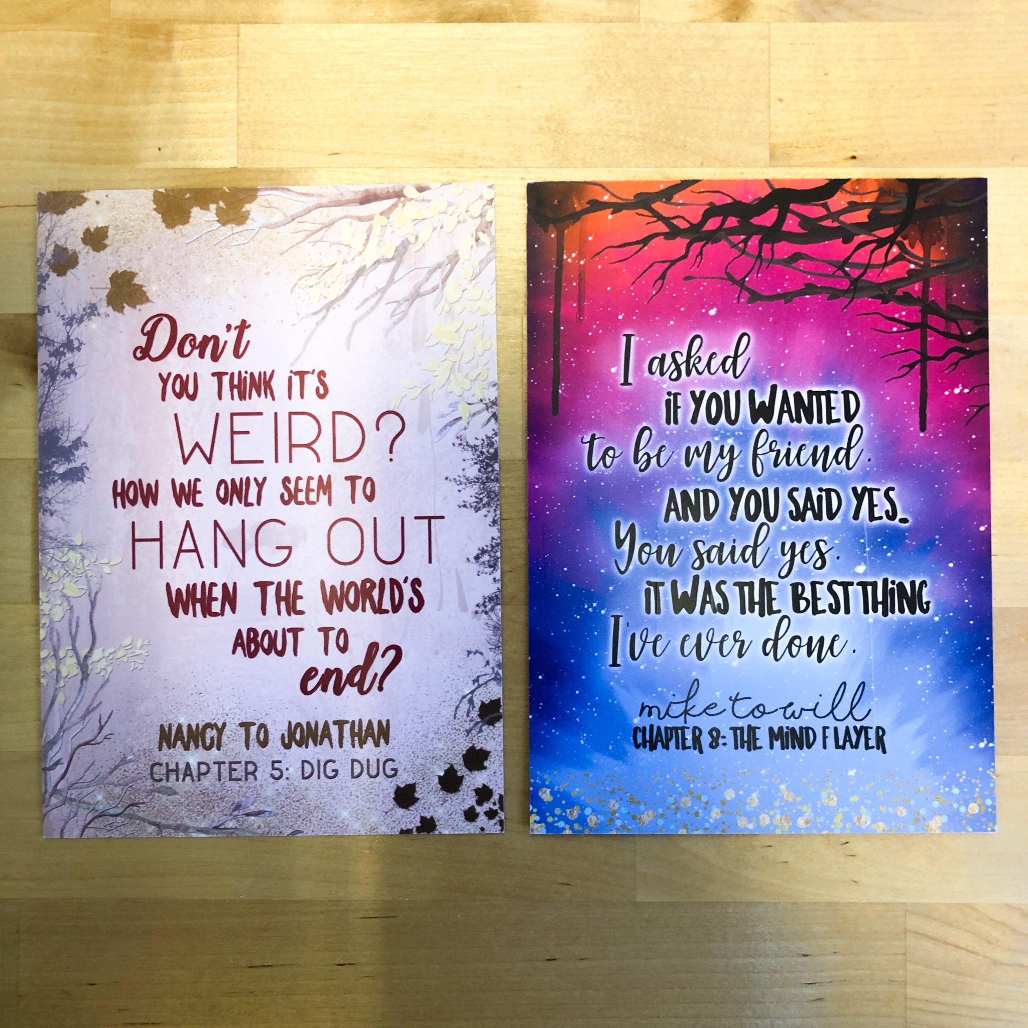 Stranger Things Quote Print Novelly Yours